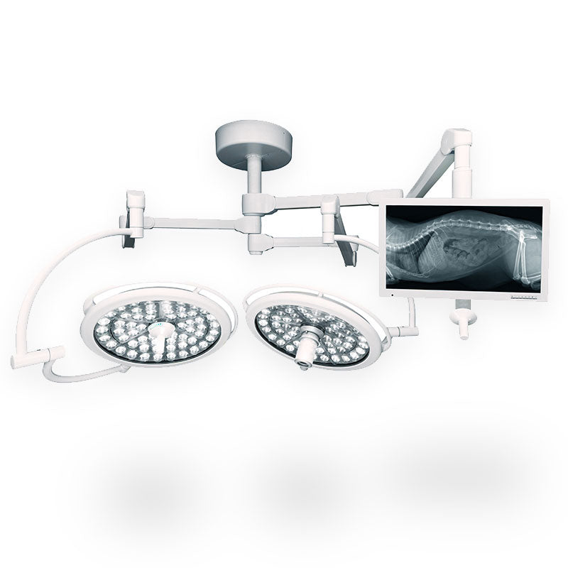 System Two Trio Dual Surgical Light, One Monitor Arm [130K Lux] [New ...